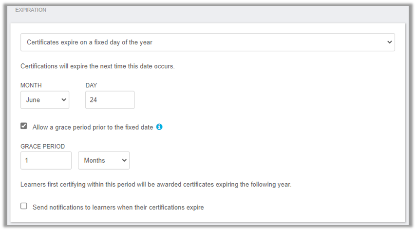 How To: Configure certification expiry – Civica Learning